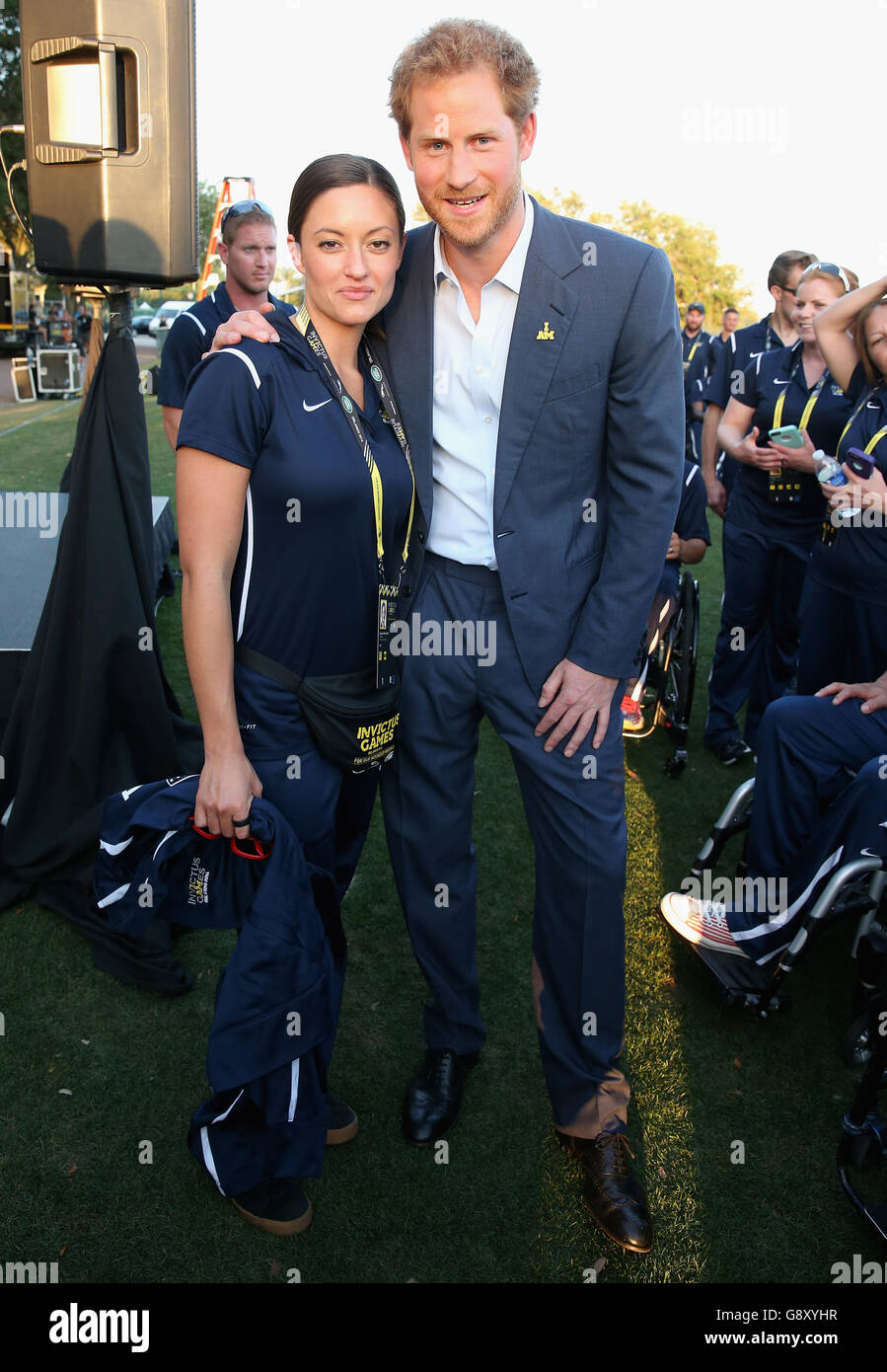 Prince Harry meets USA Invictus Team Member Elizabeth Marks ahead of ...