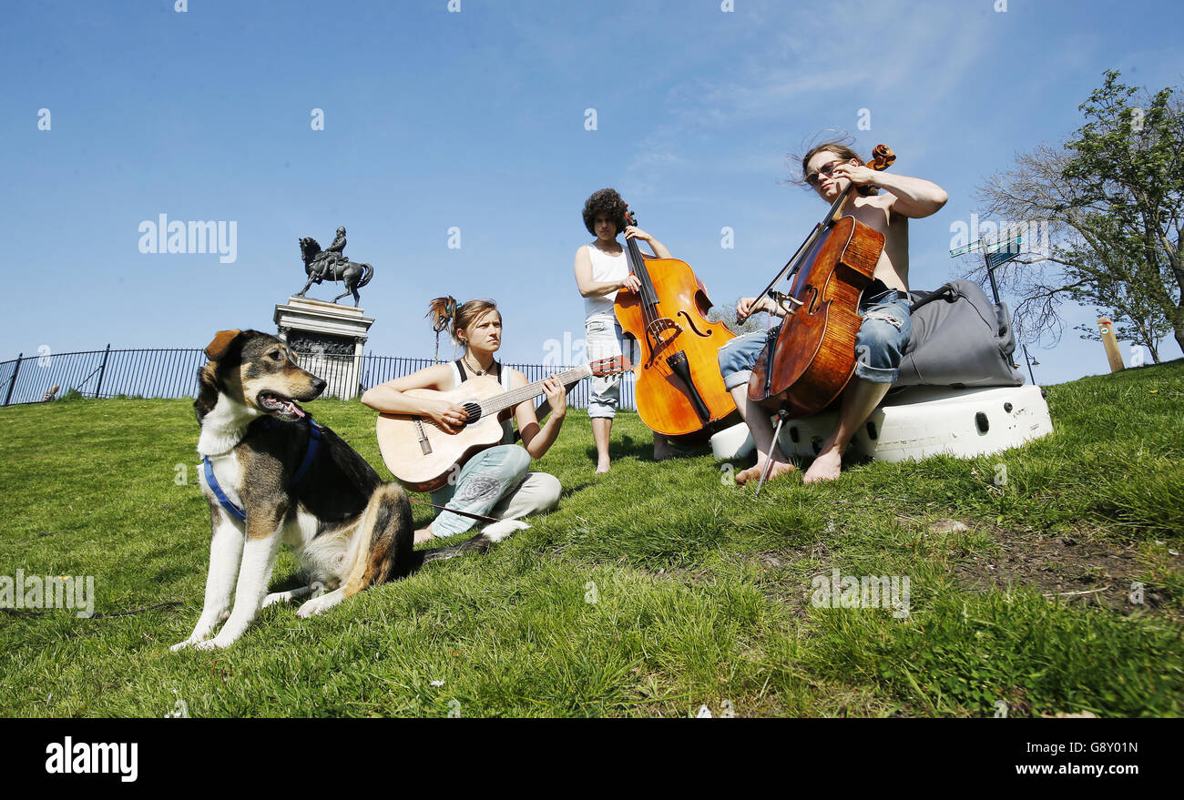 Liminal Indigo band members (left-right) Chloe Stephen, Giovanni ...