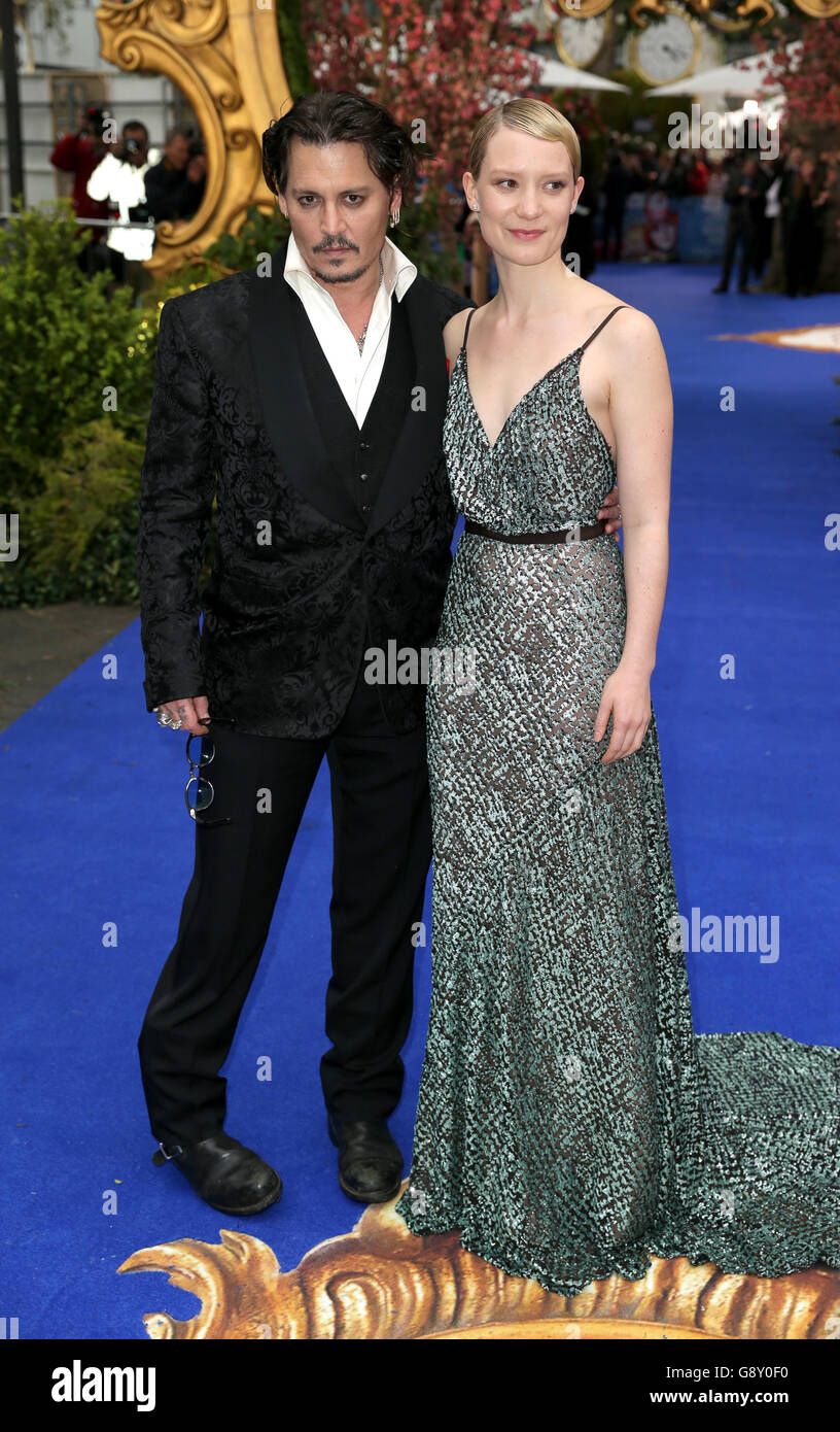 Mia Wasikowska And Johnny Depp