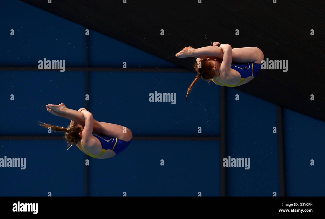 Sweden's Ellen Ek and Isabelle Svantesson compete in the Women's ...