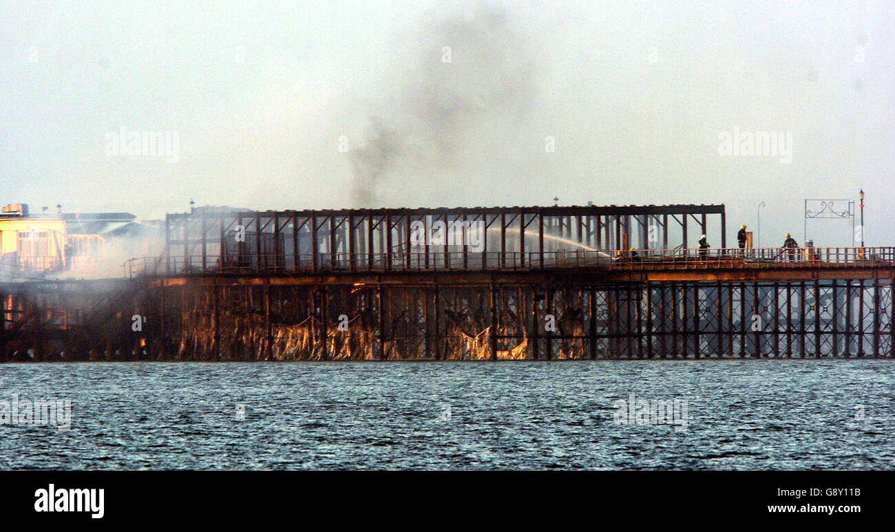 Southend pier fire hi-res stock photography and images - Alamy