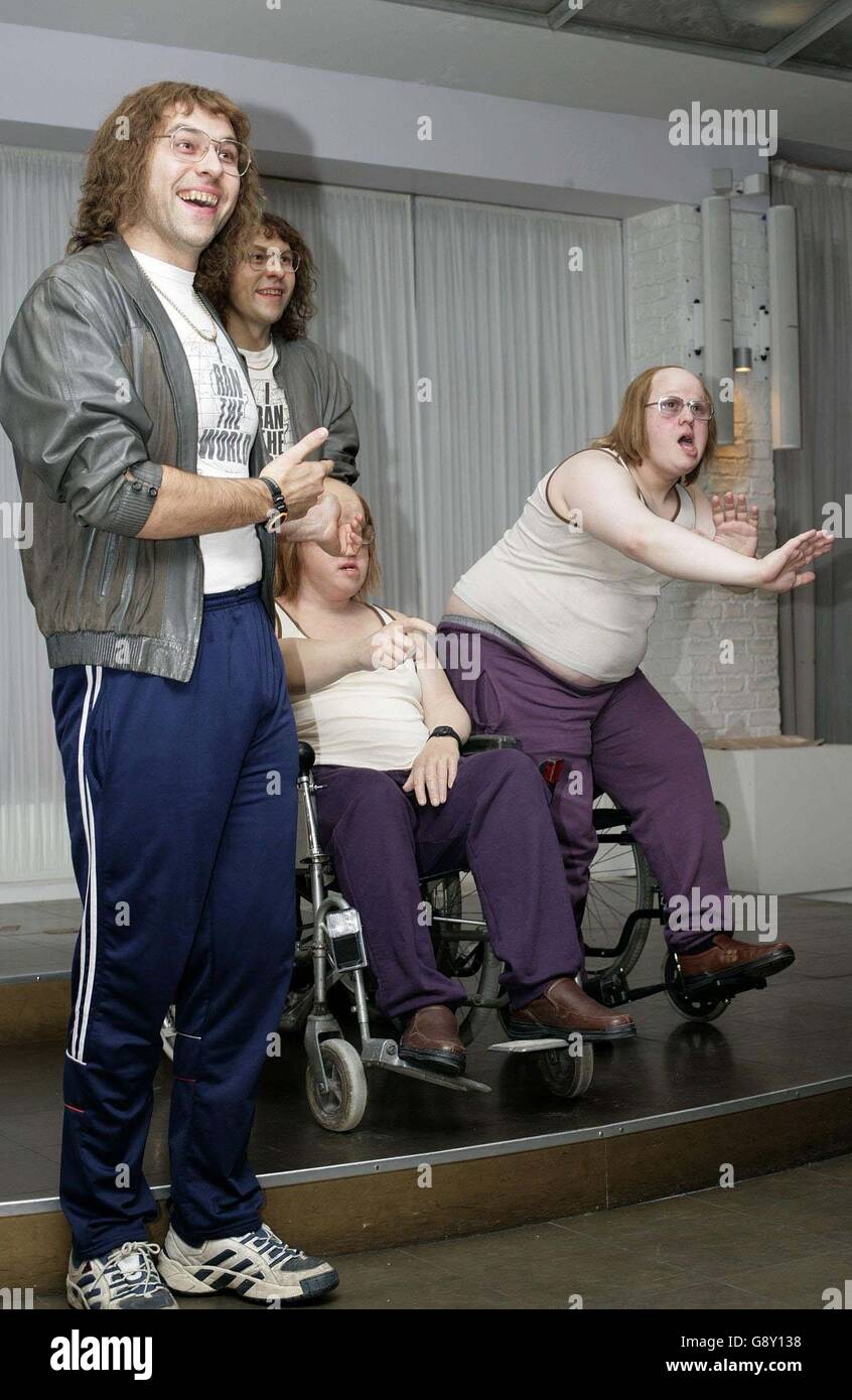 Matt Lucas and David Walliams in costume as 'Lou and Andy' from Little ...