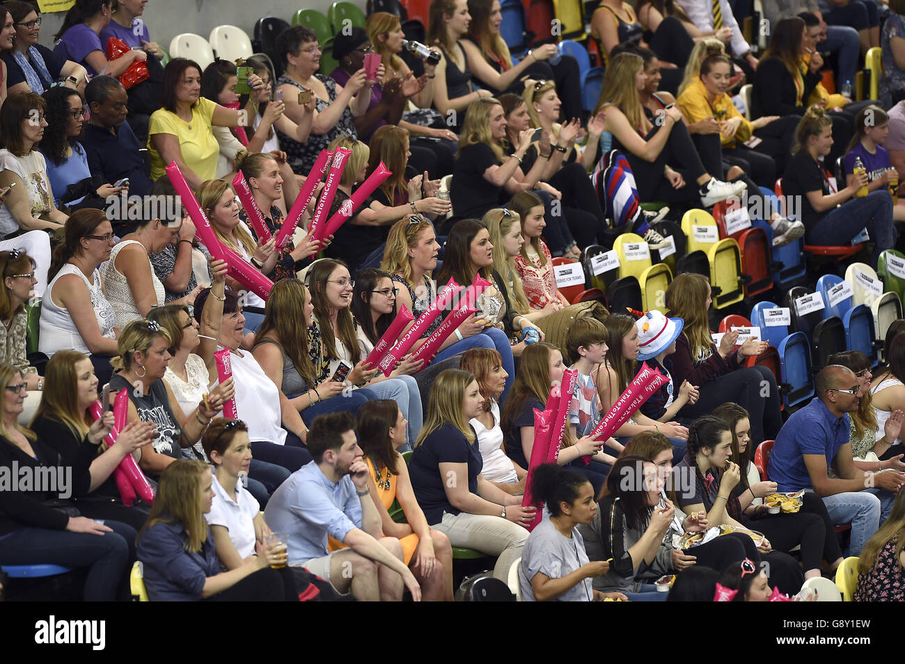 Fans in the stands at the Copper Box Arena for the Grand Final between ...