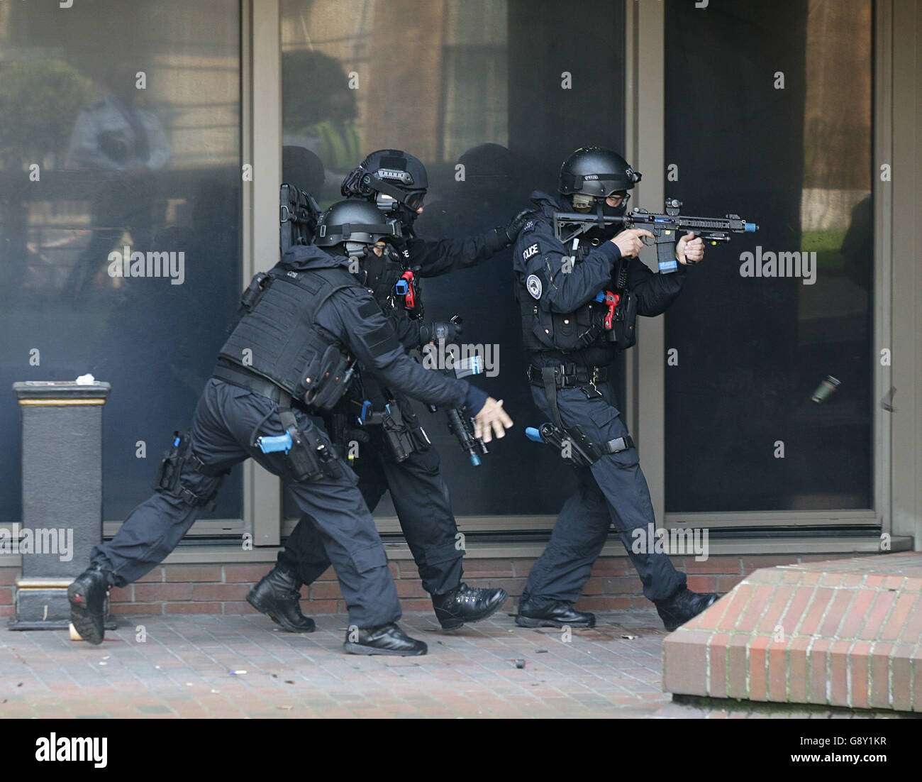 Marauding Terrorist Firearms Attack Training exercise Stock Photo - Alamy