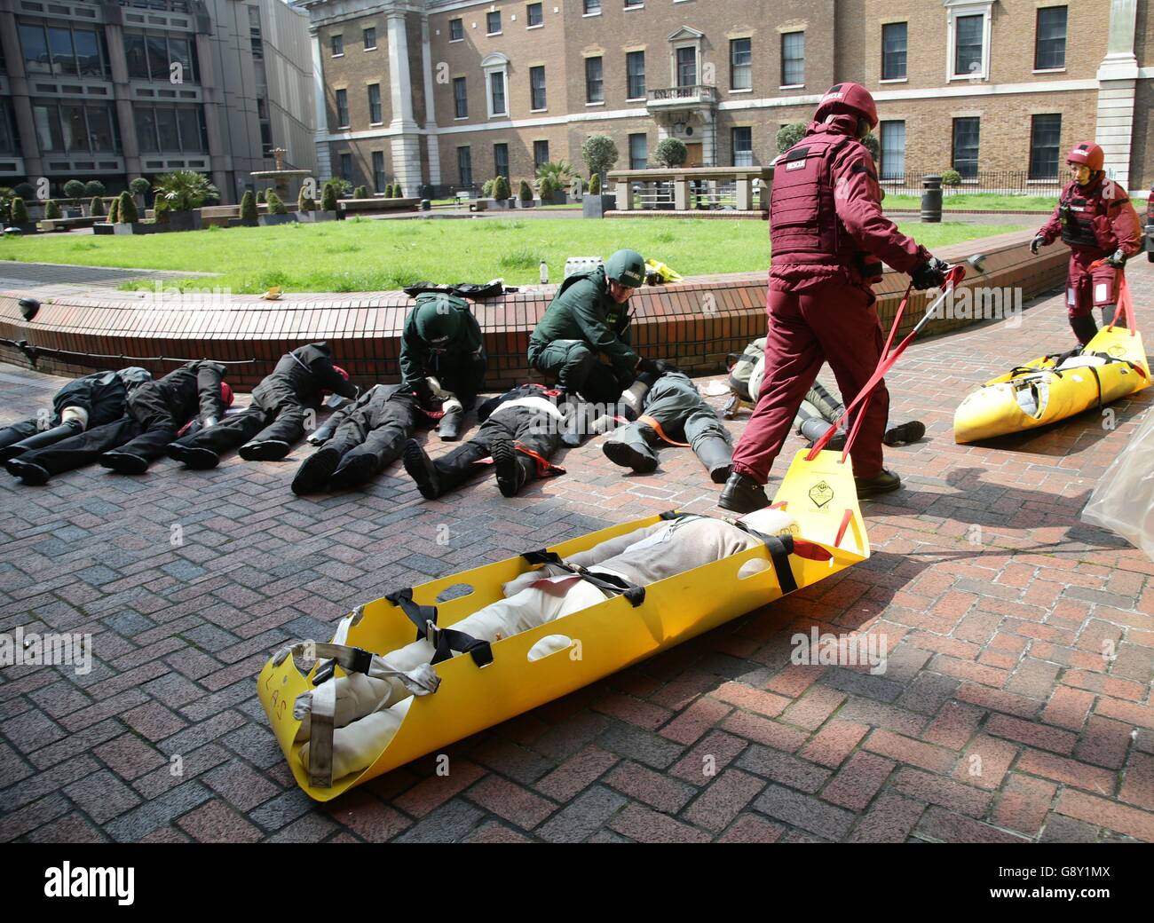 The rescue and ambulance services tend to 'casualties' during a ...