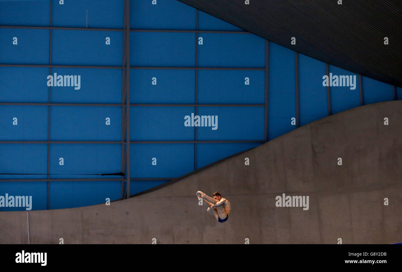 Spain's Nicolas Garcia competes in the Men's Diving 3m Springboard ...