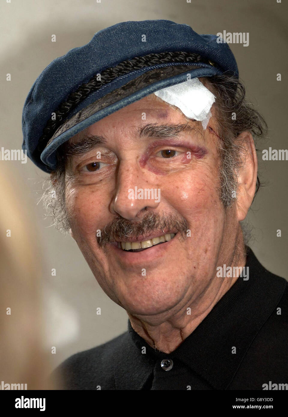 Playwright and poet Harold Pinter outside his west London home Thursday ...
