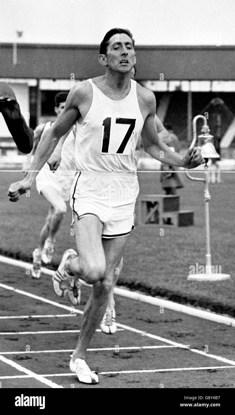 Eire's Ron Delaney coming second in the first heat of the 880 yards ...