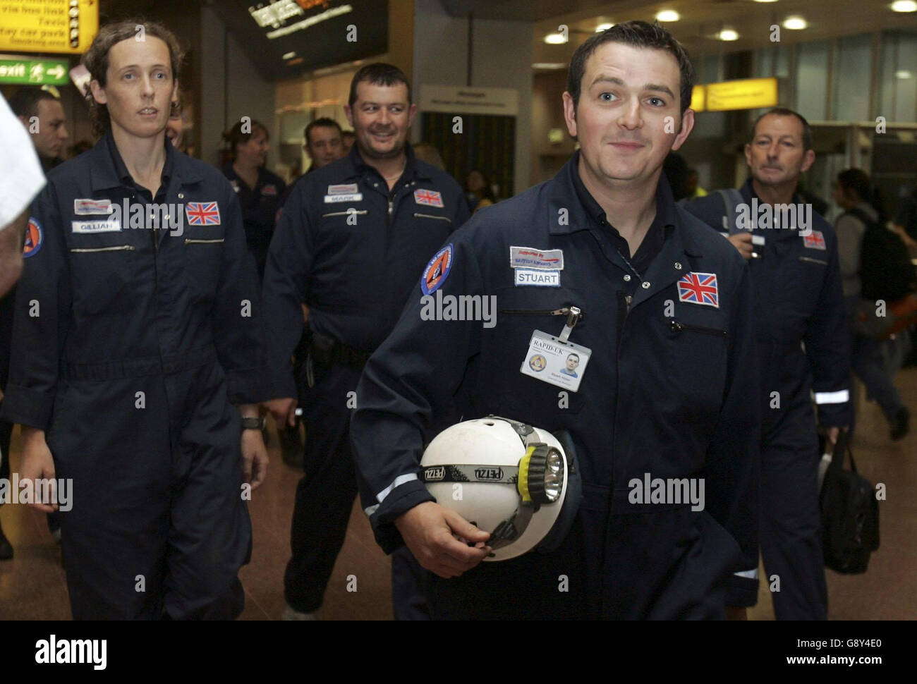 Members of the Rescue and Preparedness in Disasters (RAPID) team that ...