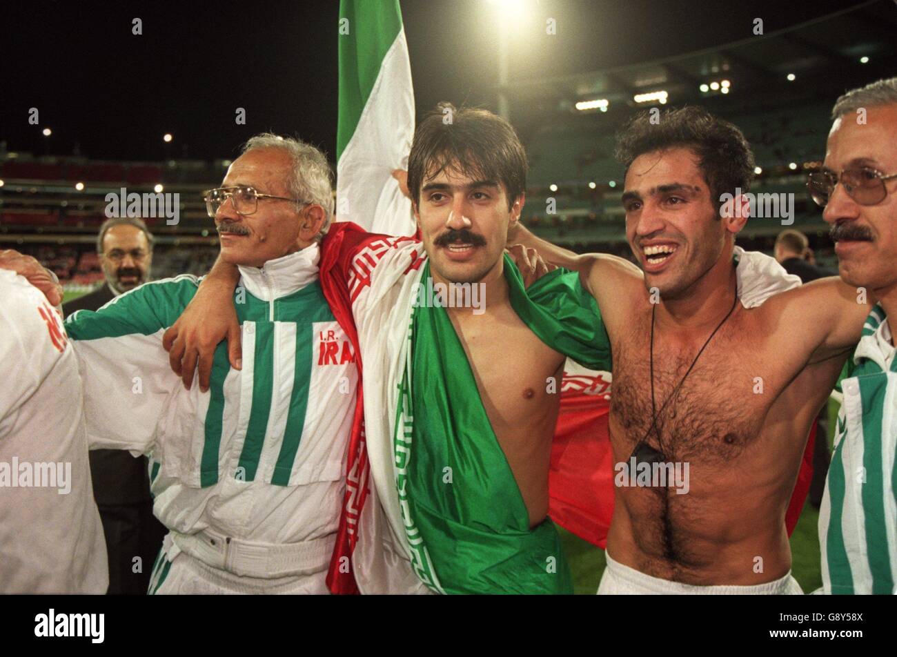 Group half celebration front view flag happy football hi-res stock ...