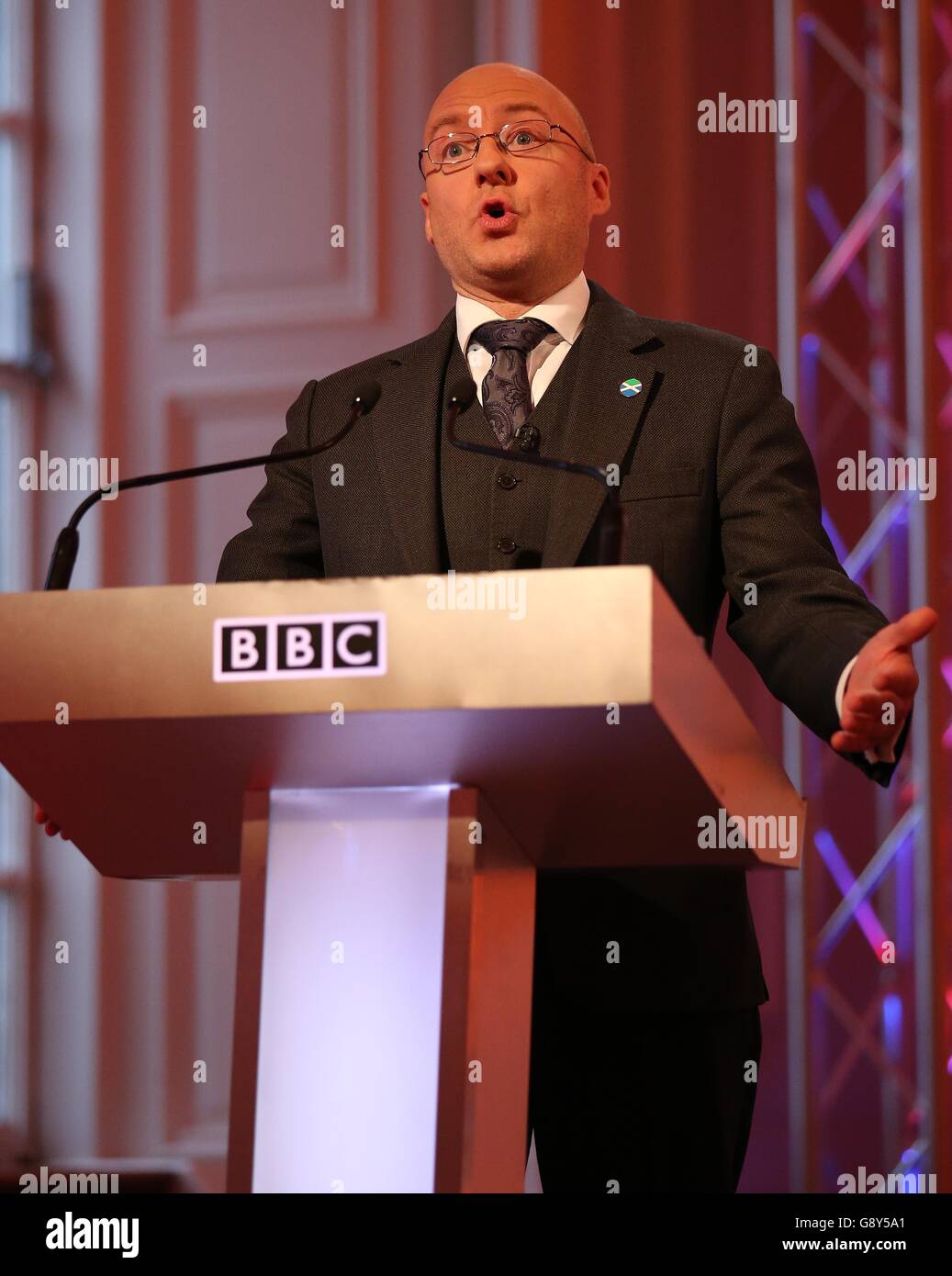 Scottish Green Party co-convener Patrick Harvie ahead of the Leaders ...