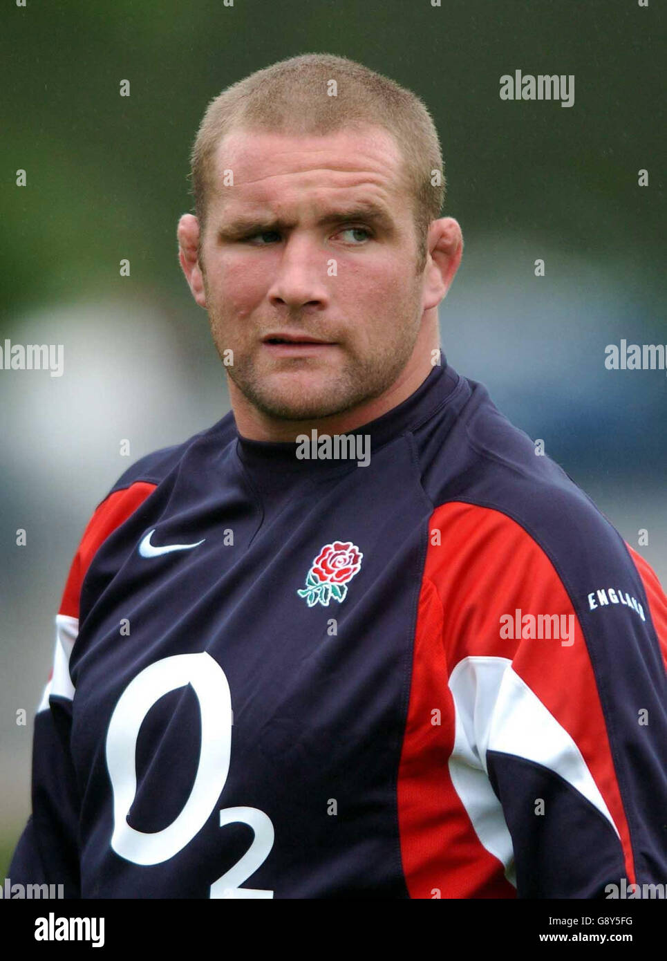 England's Phil Vickery during a training session at Loughborough ...