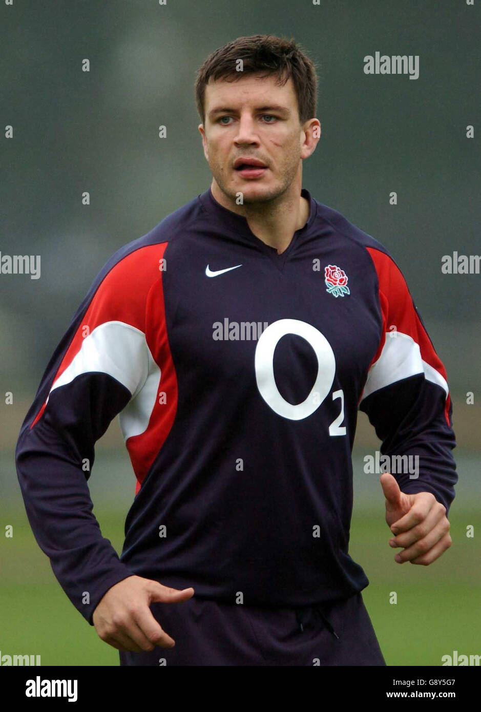 England's Martin Corry during a training session at Loughborough ...