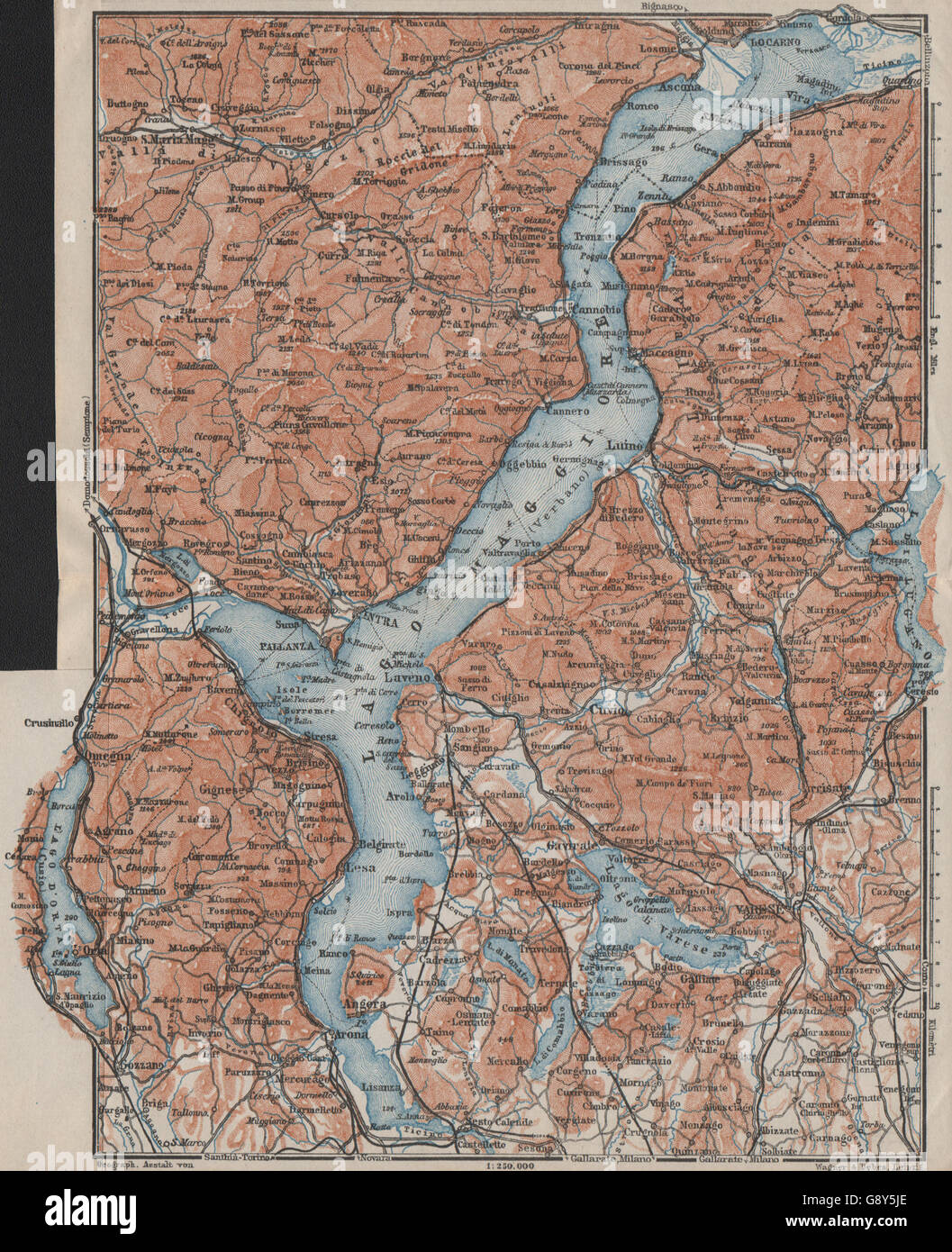 Lago d'orta map hi-res stock photography and images - Alamy