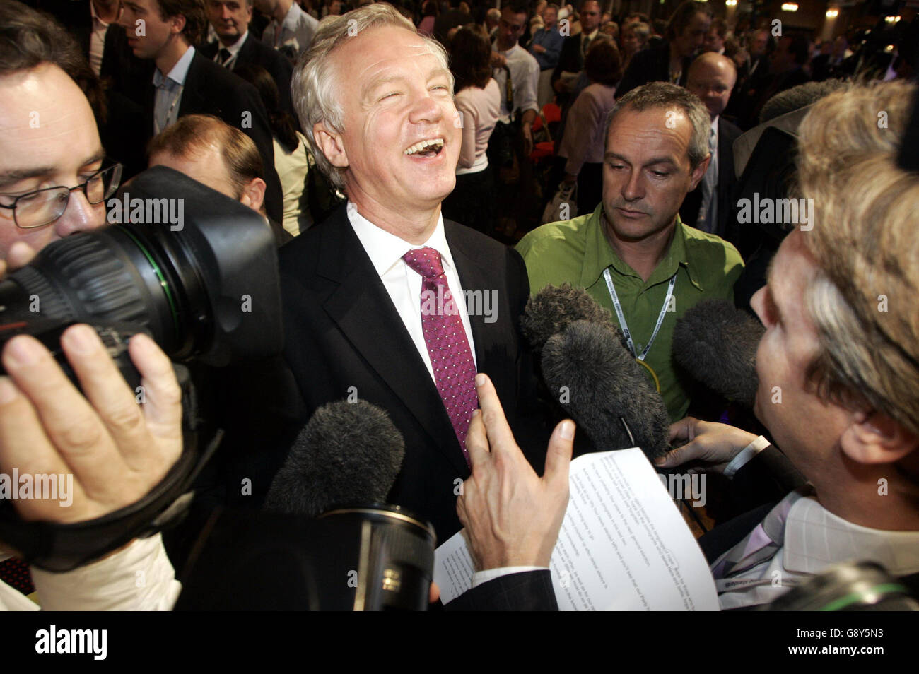 Conservative leadership candidate David Davis is interviewed following ...