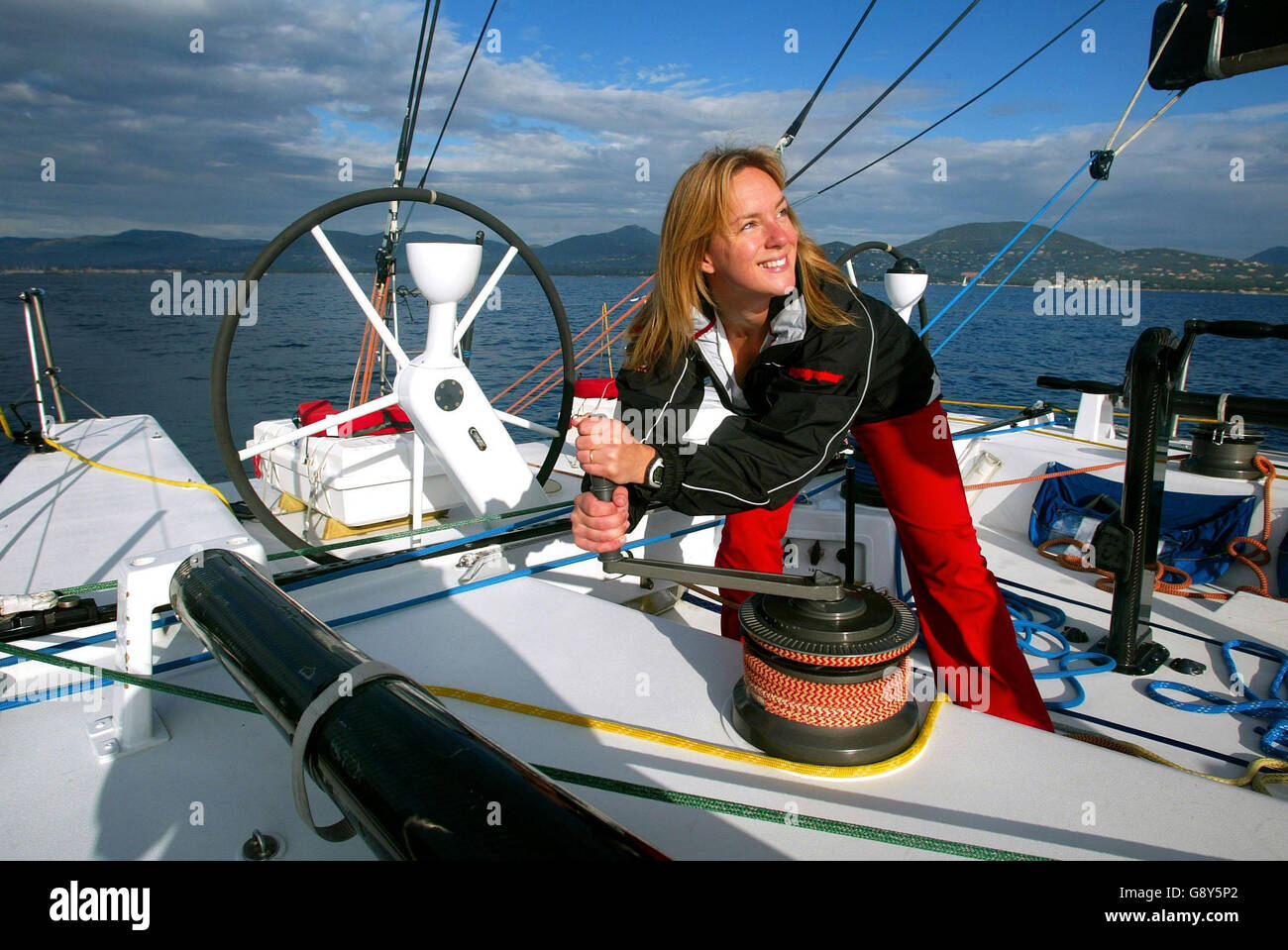 Sailor debra searle plymouth in st tropez hi-res stock photography and ...