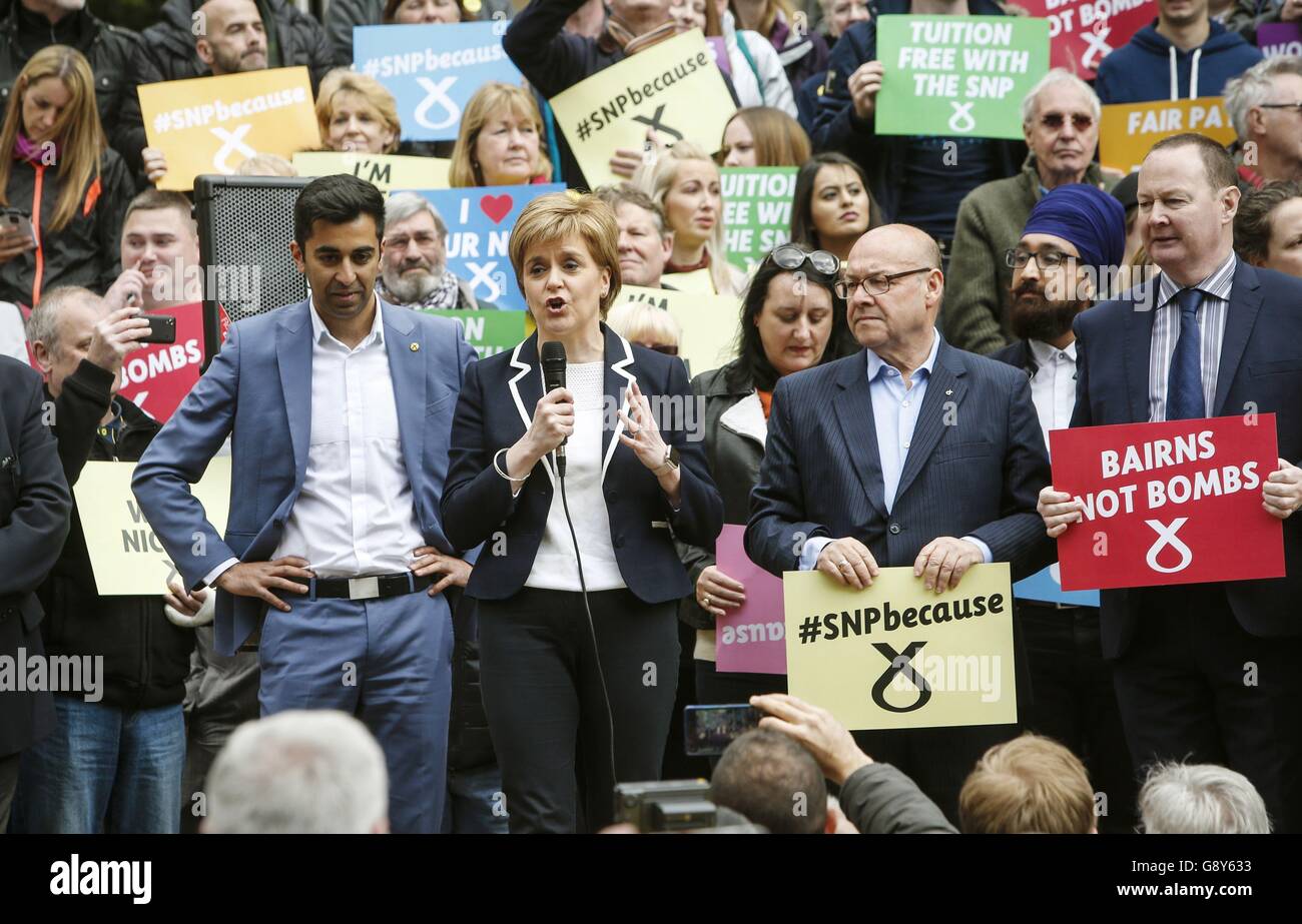 Scottish Parliament election 2016 campaign Stock Photo - Alamy