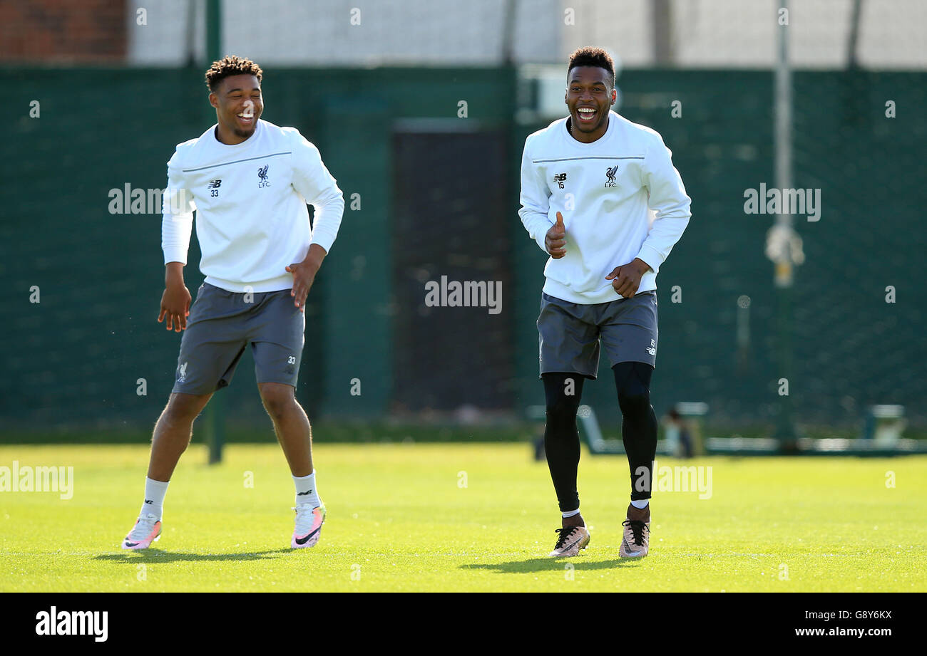 Liverpool Training and Press Conference - Melwood Training Ground ...