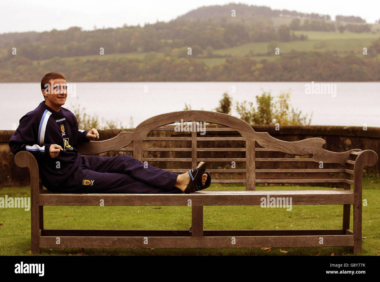 Scotland's Barry Ferguson during a photo call outside Cameron House ...