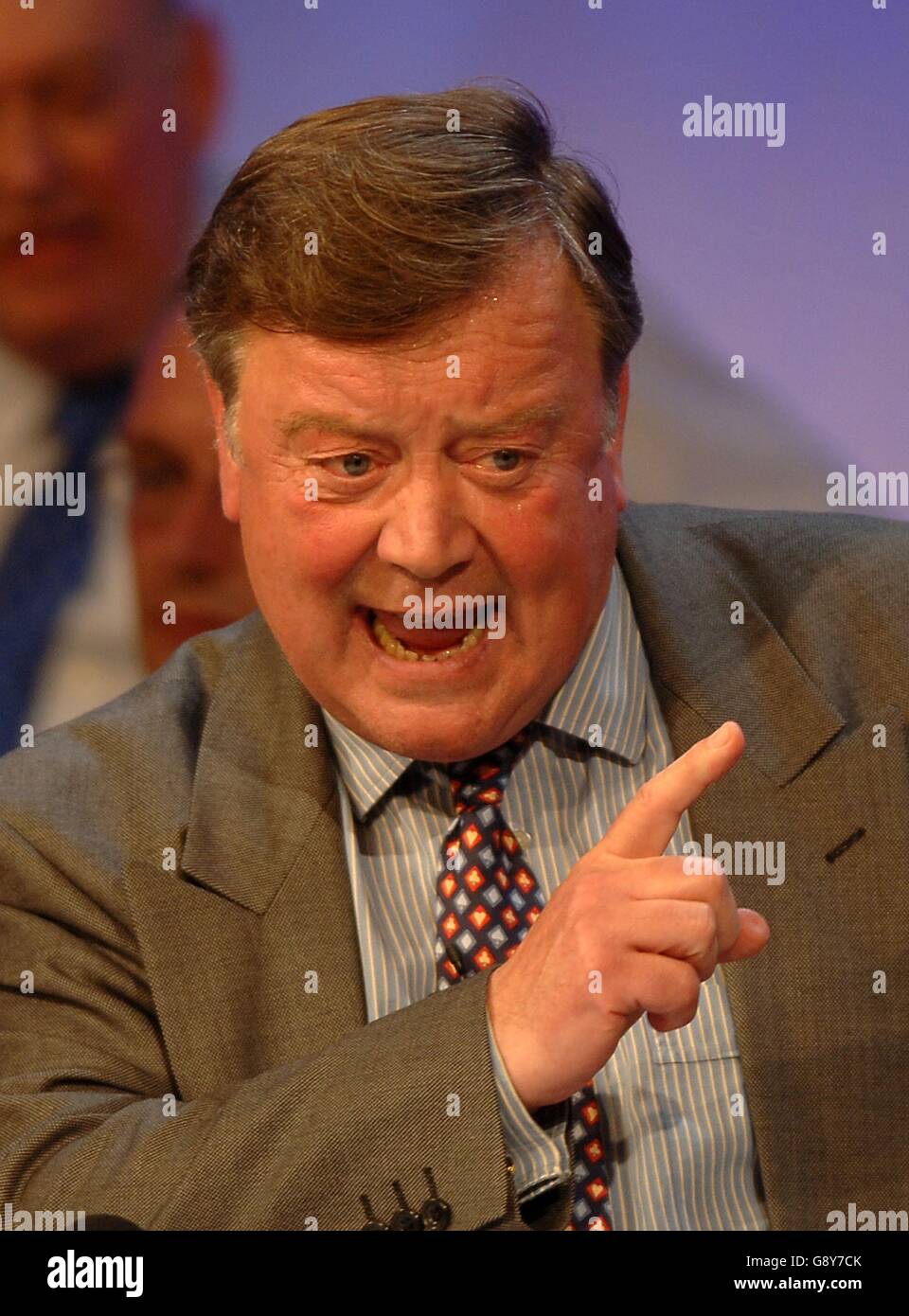 Ken Clarke Delivering his speech at the Conservative Party Conference ...