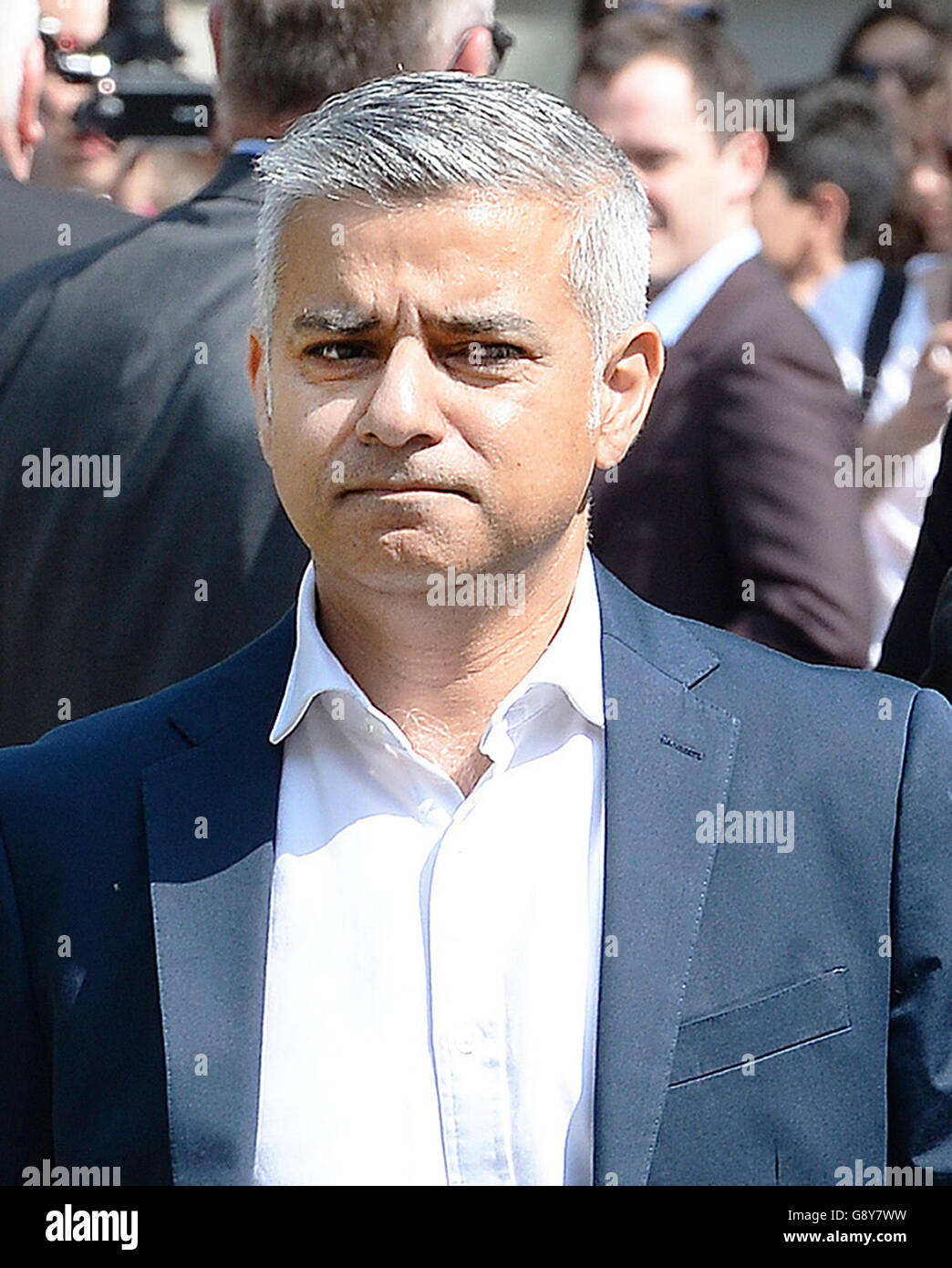 Newly elected Mayor of London Sadiq Khan arriving for his signing ...