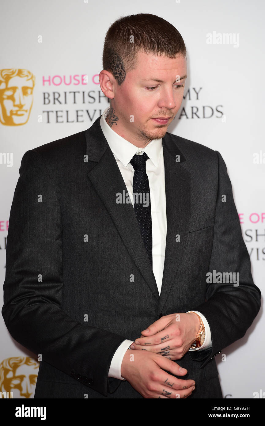 Professor Green attending the House of Fraser BAFTA TV Awards 2016 at ...