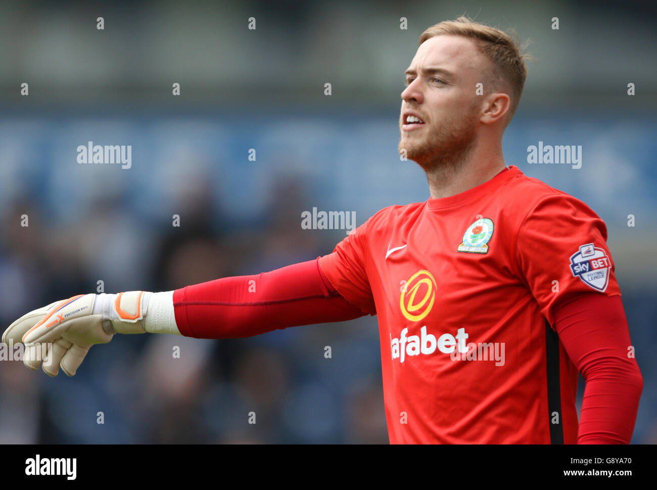 Blackburn Rovers Goalkeeper Jason Steele High Resolution Stock ...