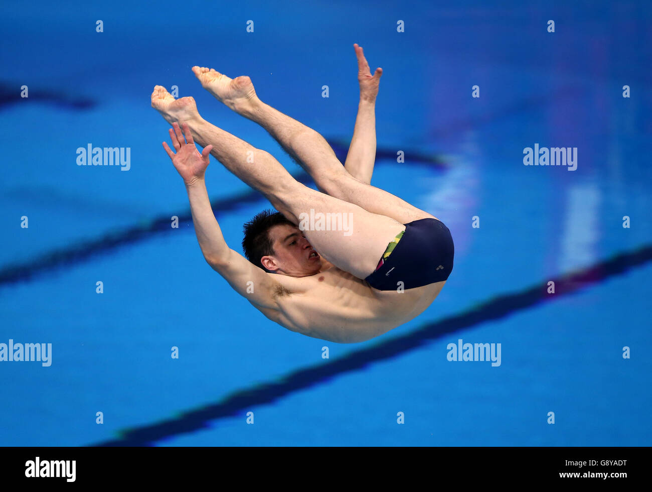 Ireland's Jack Ffrench competes in the 1m Men Springboard Preliminary ...