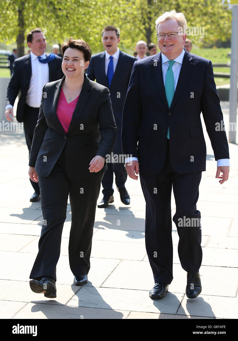 Scottish Conservative leader Ruth Davidson (right) with fellow MSP ...