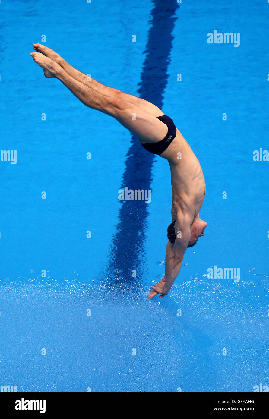 Ireland's Jack Ffrench competes in the 1m Men Springboard Preliminary ...