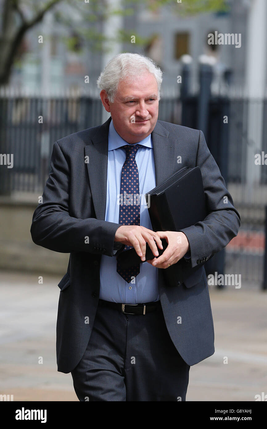 Former police officer Norman Baxter leaving Laganside Court in Belfast ...