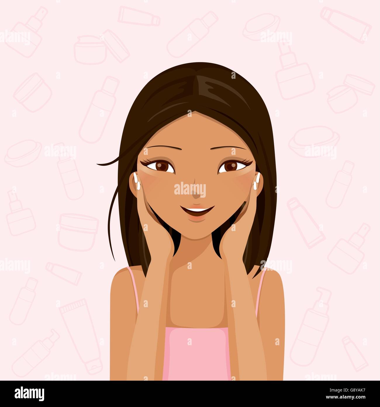 Washing Face With Soap Cartoon