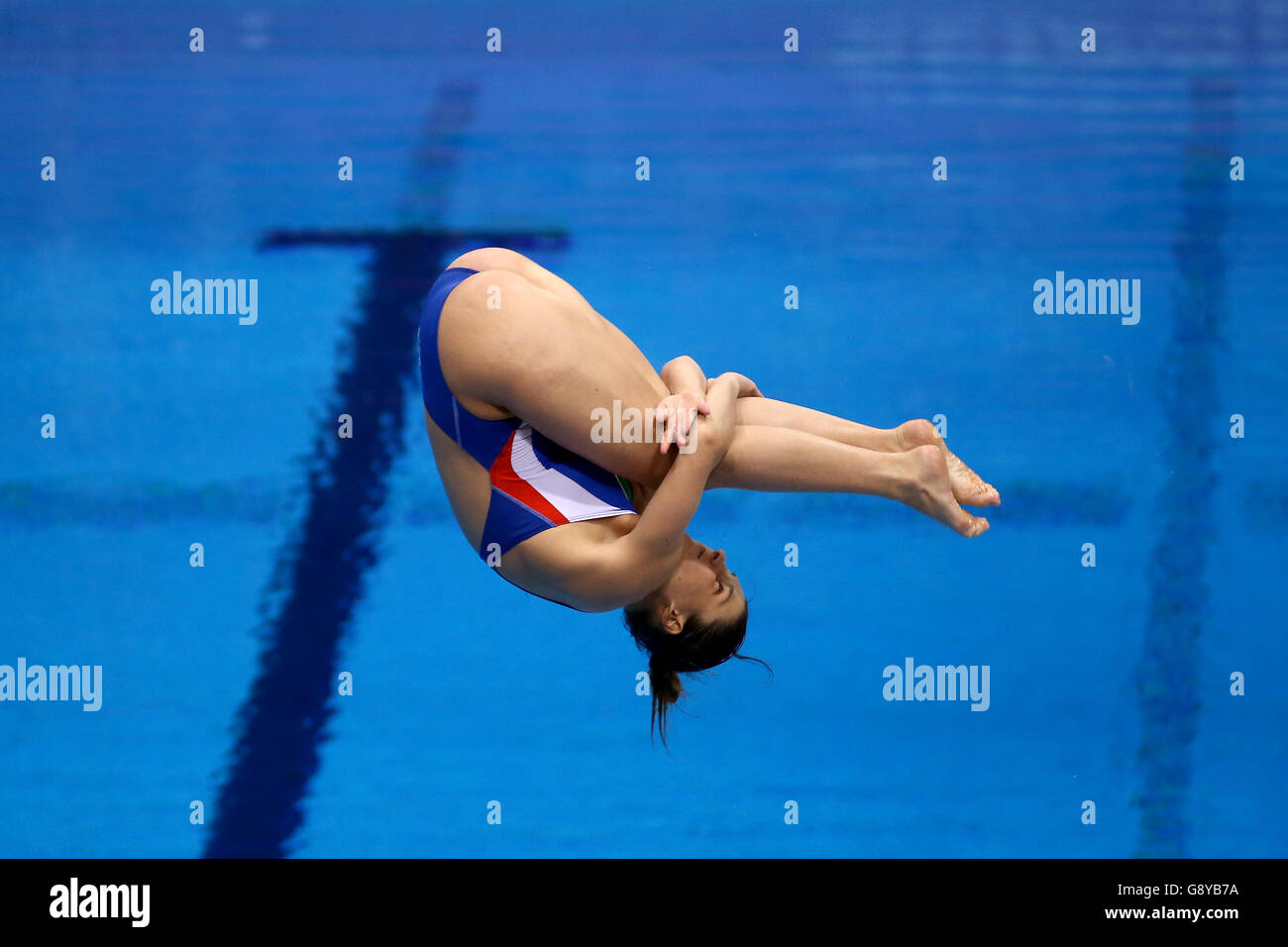 Italy's Elena Bertocchi competes in the Women's 1m Springboard Diving ...