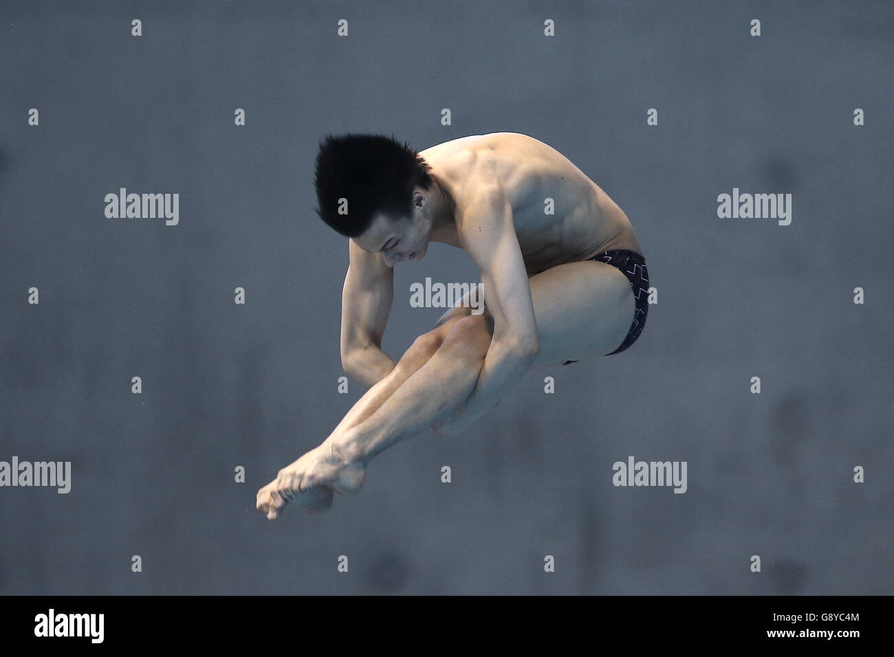 Switzerland's Jonathan Suckow competing in the 3m Springboard ...