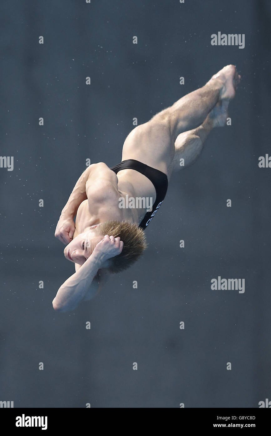 Great Britain's Jack Laugher competing in the 3m Springboard ...