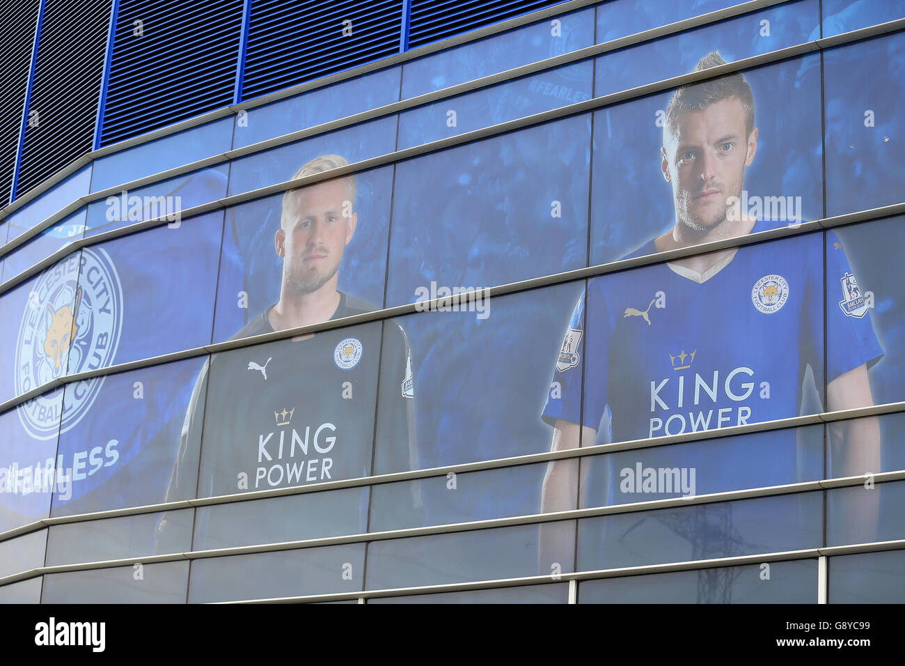 A general exterior view of the king power stadium hi-res stock ...