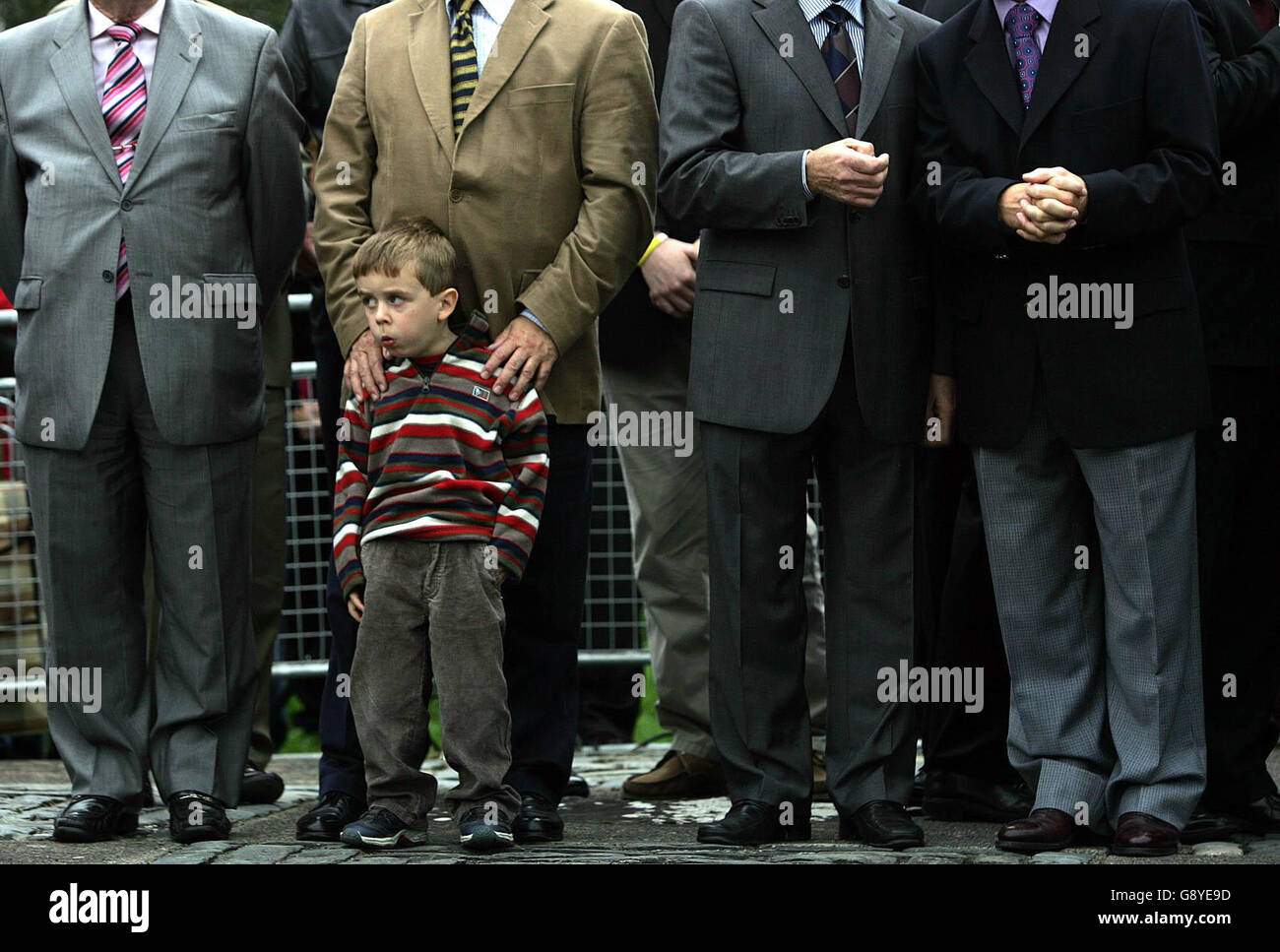 Four year old Eoghan O'Ferghaill while An Taoiseach Bertie Ahern ...