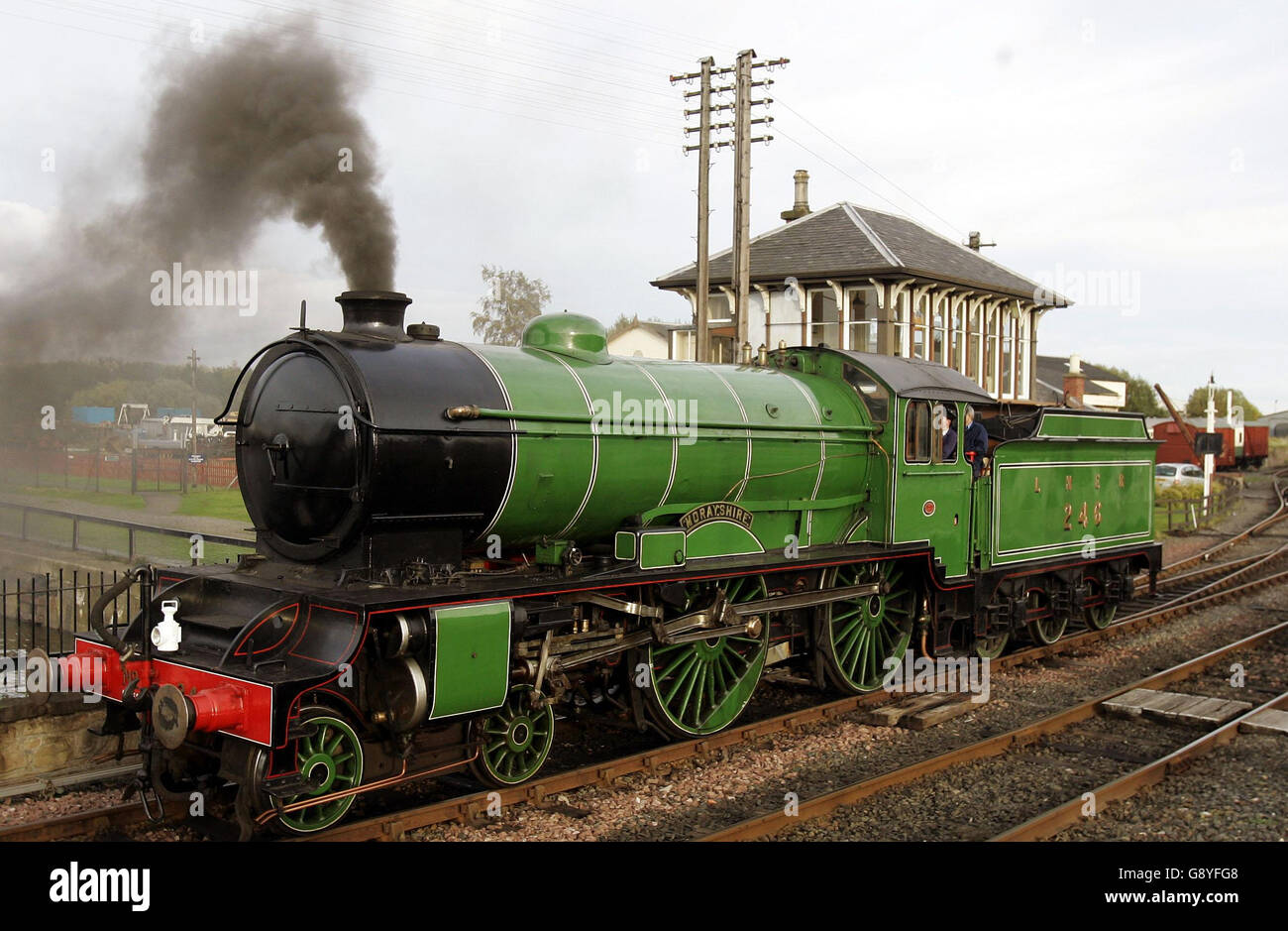 STANDALONE PICTURE. The newly overhauled LNER D49 No.246"Morayshire ...