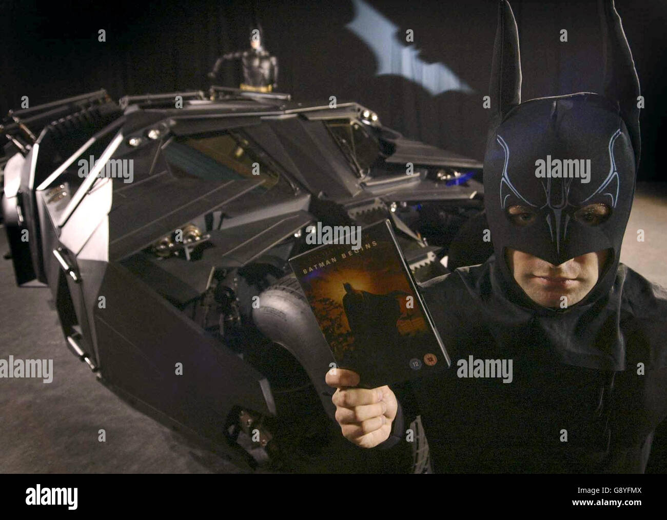 The Bat Mobile from the film 'Batman Returns' makes a special ...