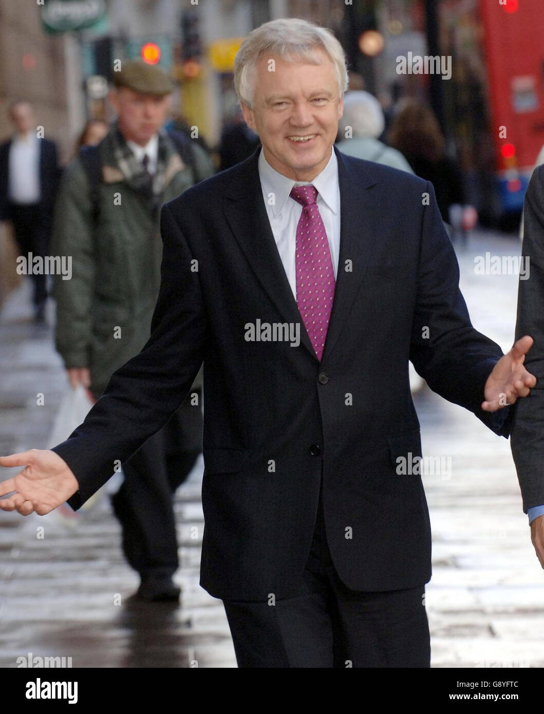 Tory leadership candidate David Davis arrives at Conservative Party ...