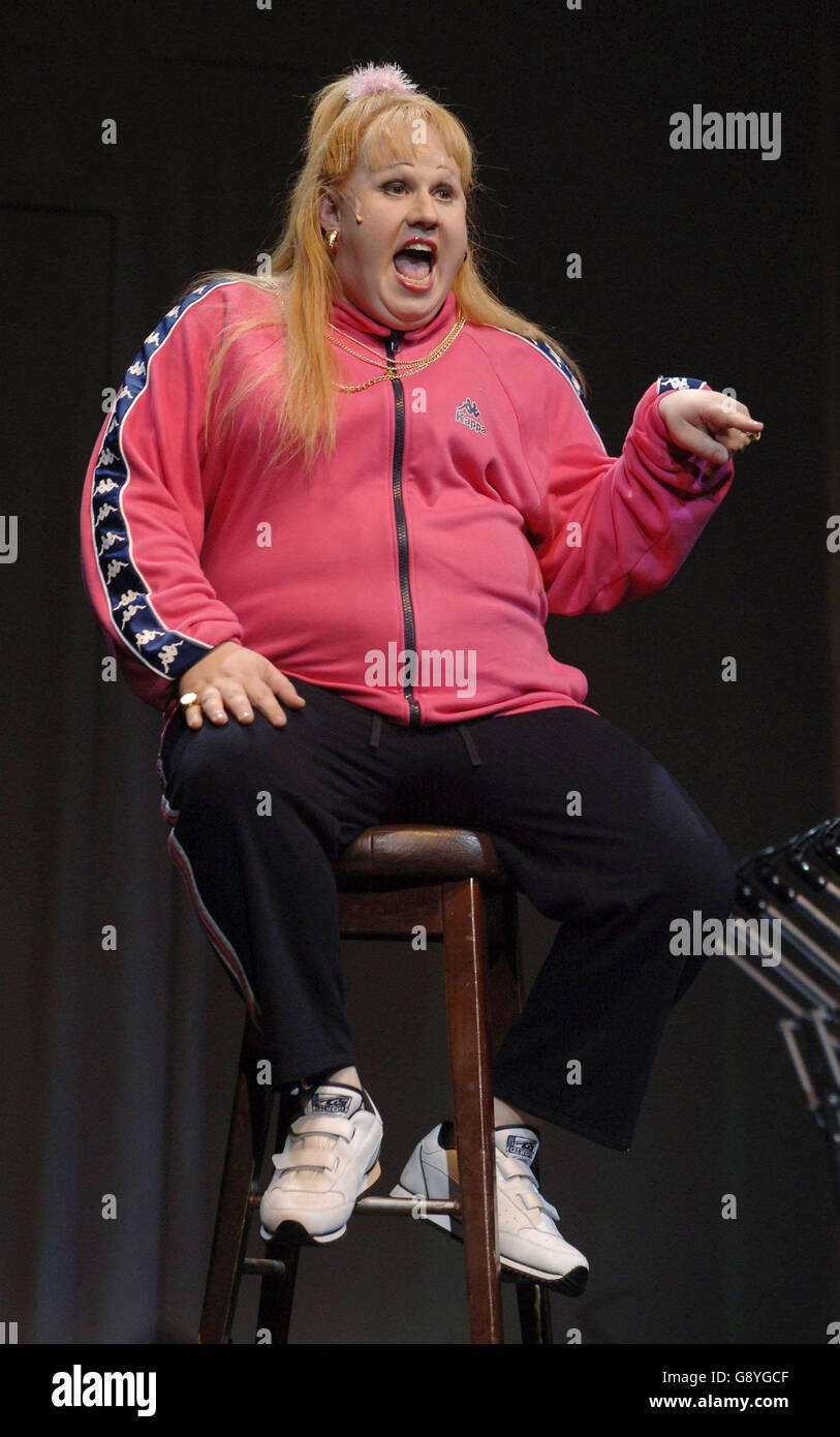 NEWSPAPER USE ONLY IN THE UK. AP OUT. Matt Lucas on stage as Vicky ...