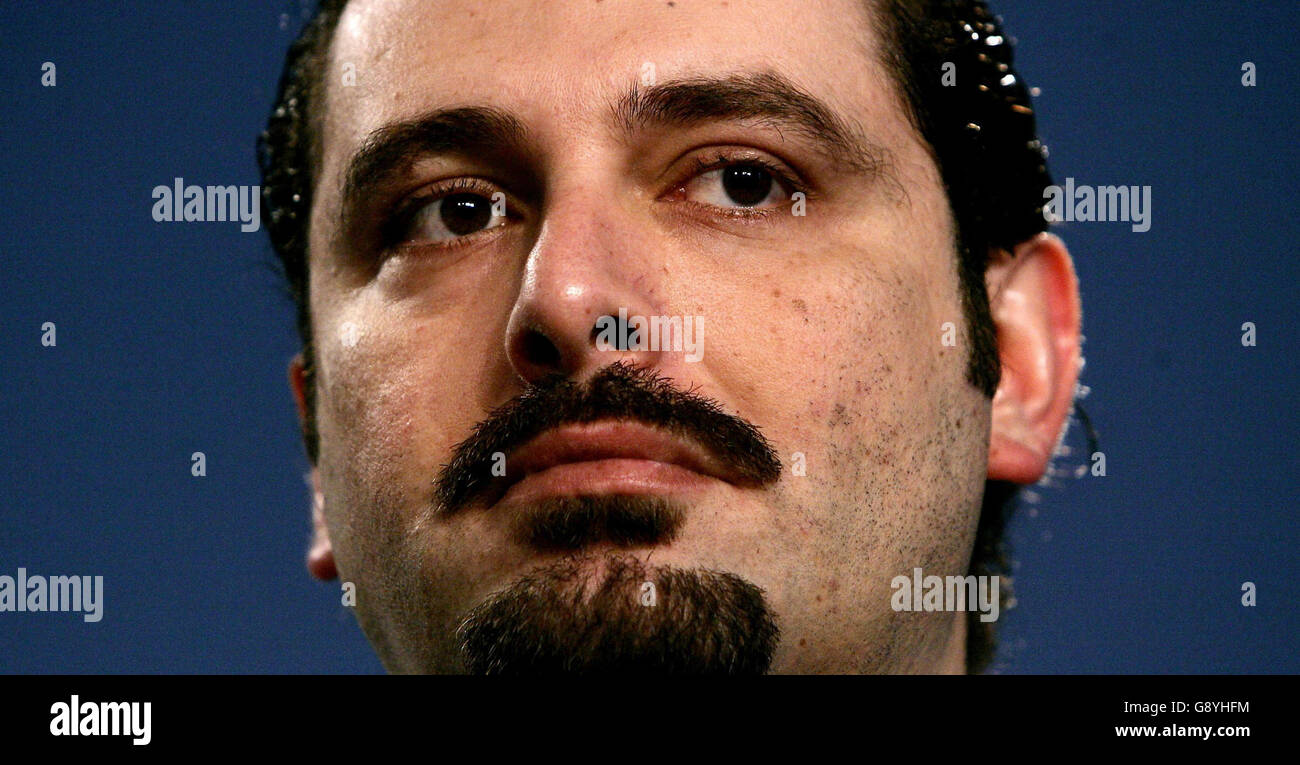 The son of assassinated lebanese prime minister rafik al hariri hi-res ...