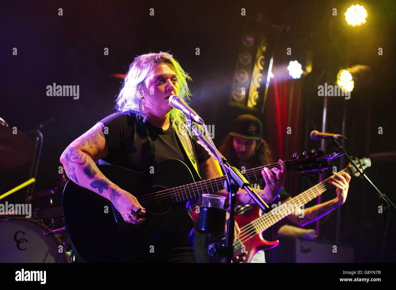 Berlin, Germany. 29th June, 2016. American singer Elle King performing ...