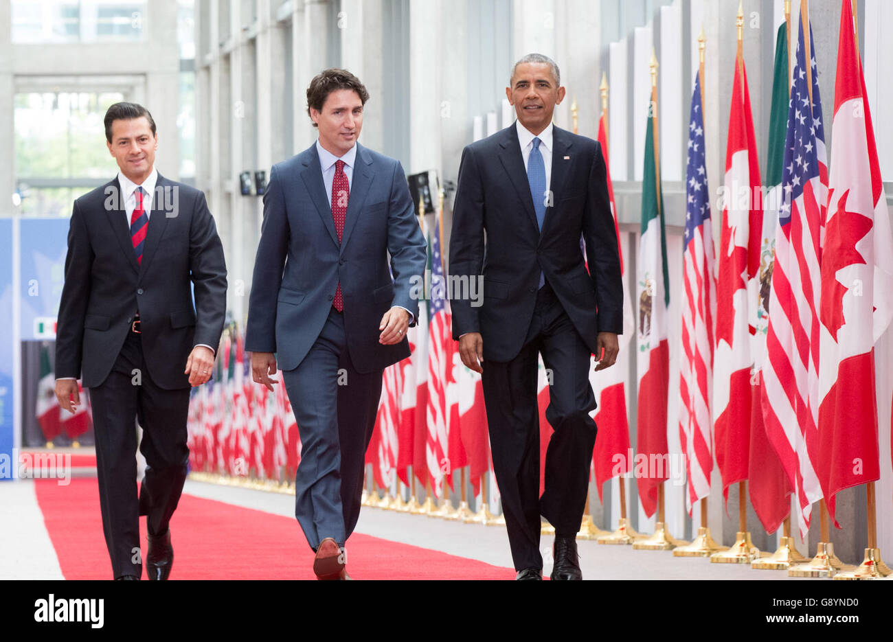 Ottawa, Canada. 29th June, 2016. Canadian Prime Minister Justin Trudeau ...