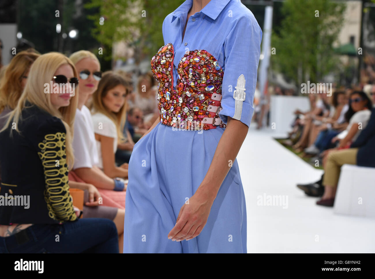 Berlin, Germany. 30th June, 2016. Models present the new collection of ...