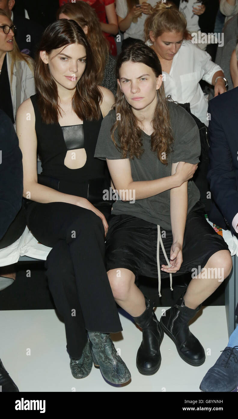 Berlin, Germany. 30th June, 2016. British singer Eliot Sumner (R) and ...