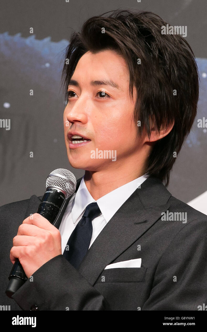Tokyo, Japan. 30th June, 2016. Japanese actor Tatsuya Fujiwara speaks ...