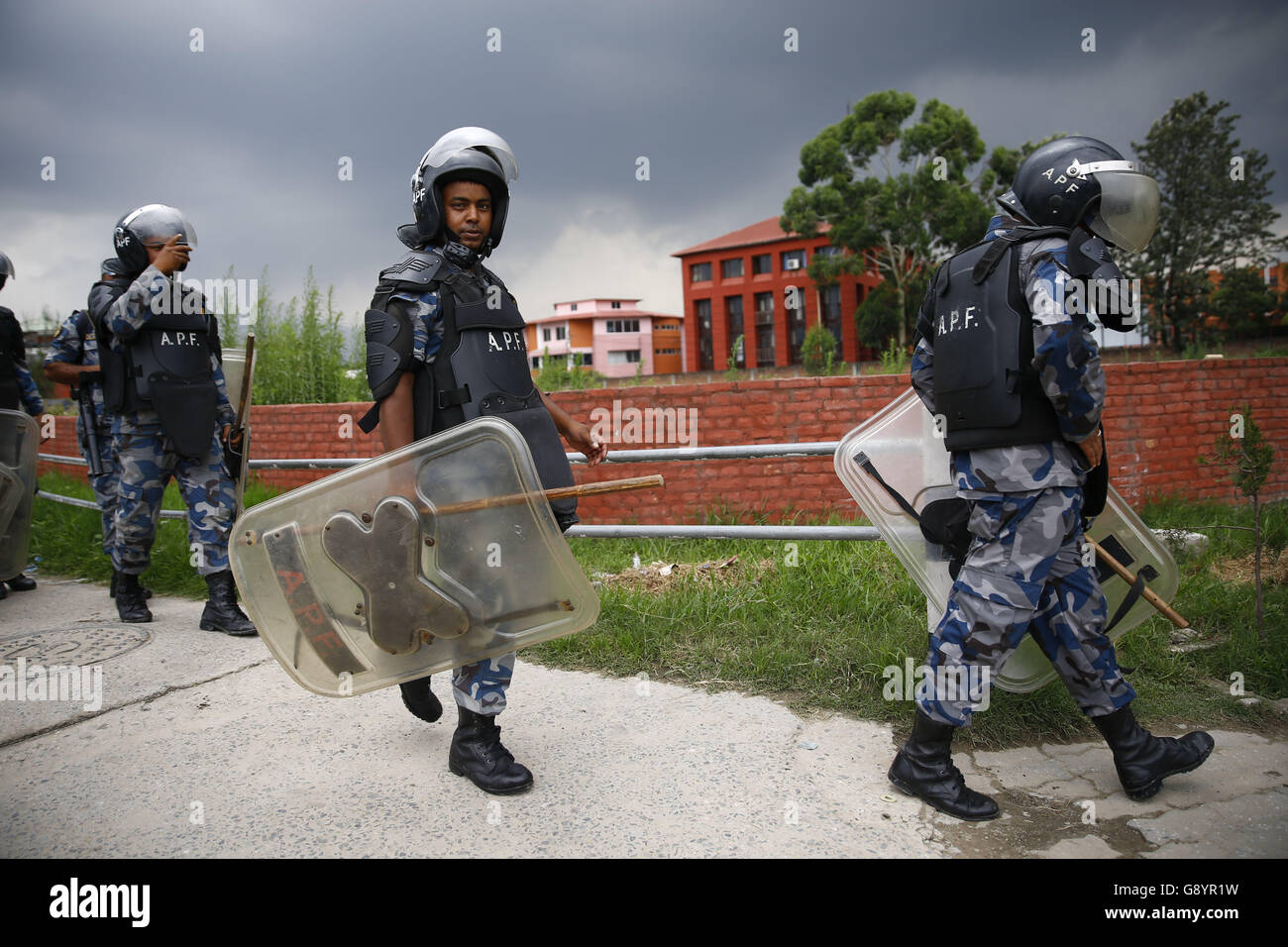 June 30, 2016 - Kathmandu, Nepal - Nepalese Armed Police Force ...