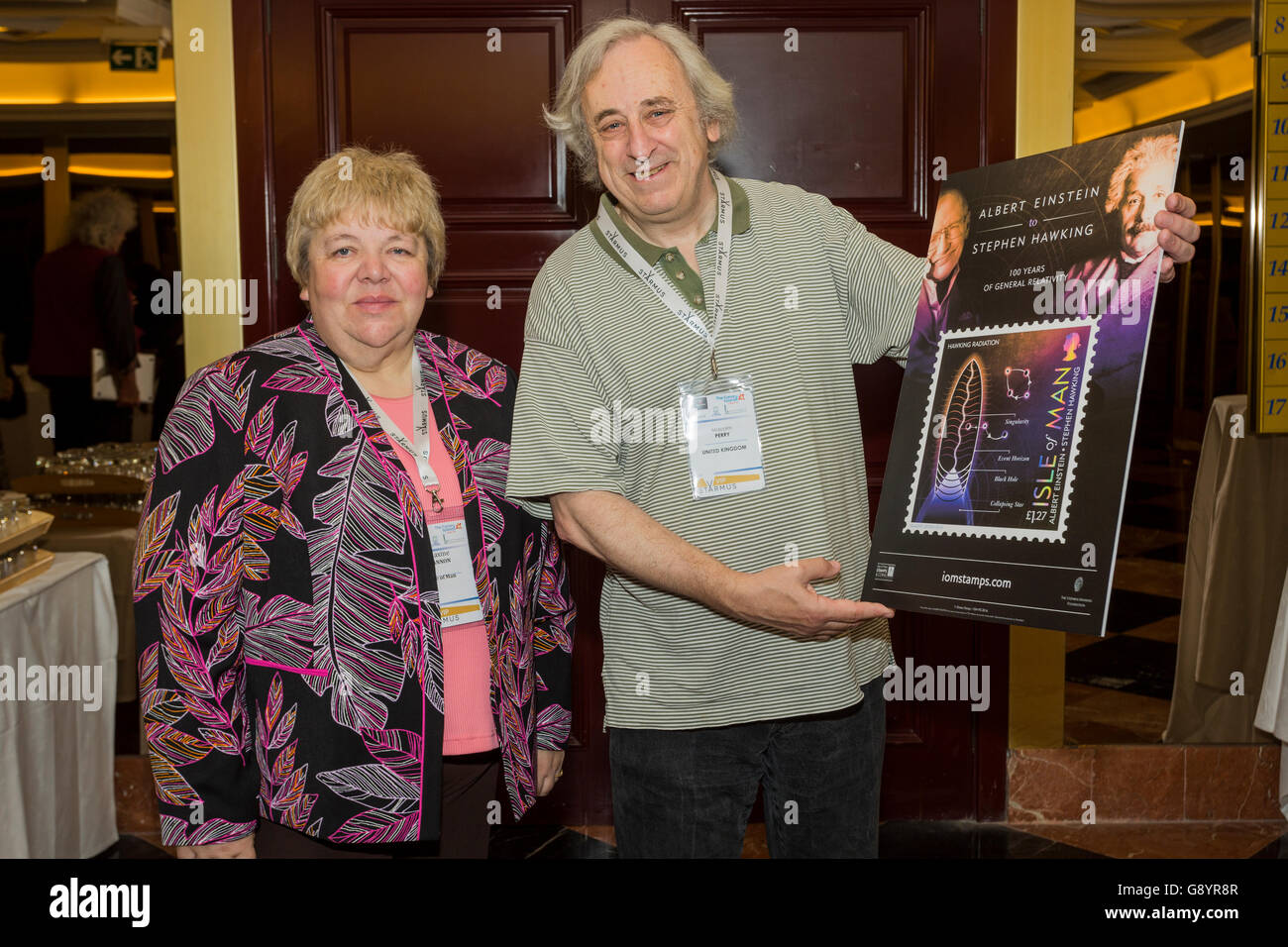 Maxine Cannon Isle of Man Post Office General Manager, & Malcolm Perry ...