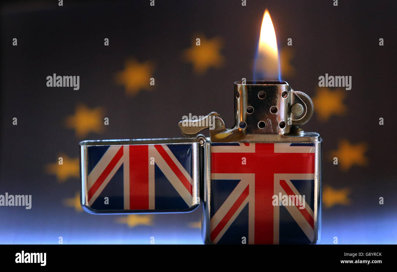 Kempten, Germany. 29th June, 2016. ILLUSTRATION - A lighter with the ...